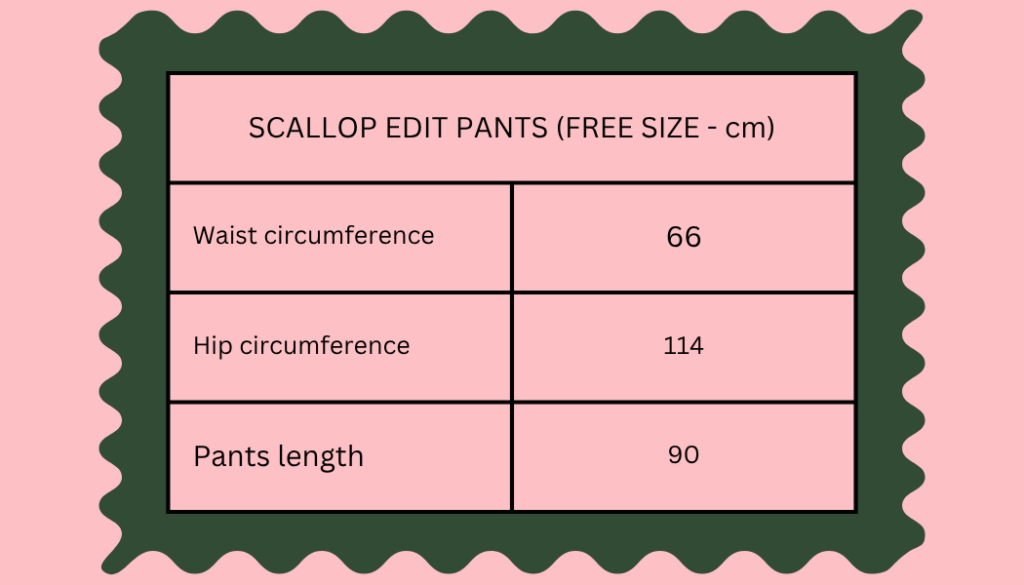 Scallop Edit Pants in Vanilla Blueberry – Irsa Collective